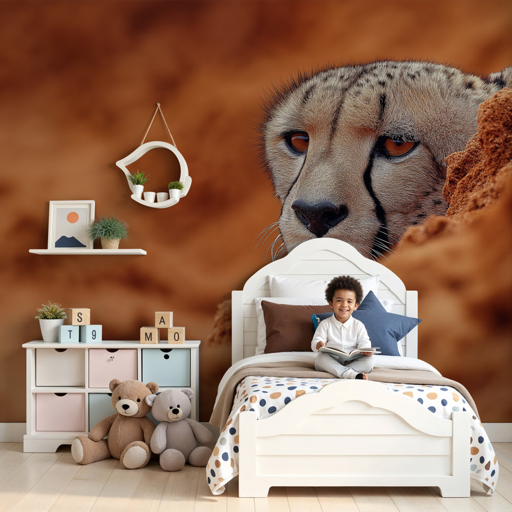 Kids room wallpaper | Cheetah in its natural habitat — Kids Wall